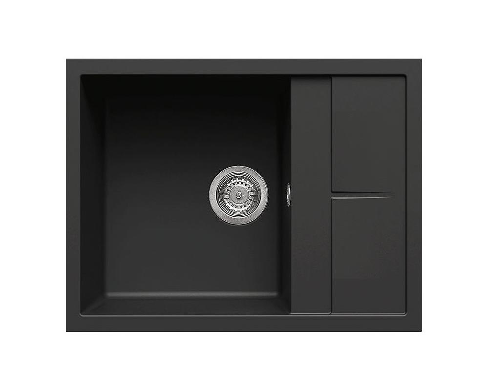 Sudoper granitni 50 x 65 cm - CONCEPTO Vero - crni