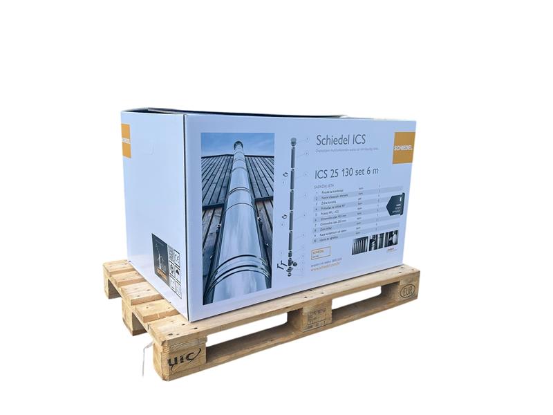Dimnjak INOX - komplet 6 m, fi 130 mm - SCHIEDEL ICS25/130