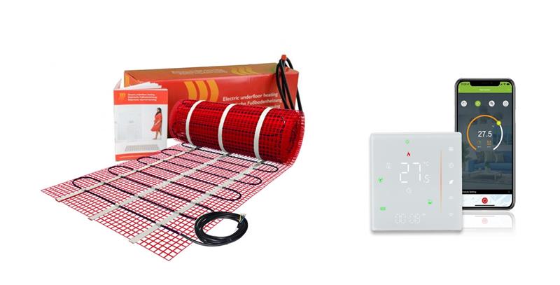 Električno podno grijanje 2,5 m2 - neoTHERM EG + digitalni termostat TEG touch Wi-Fi