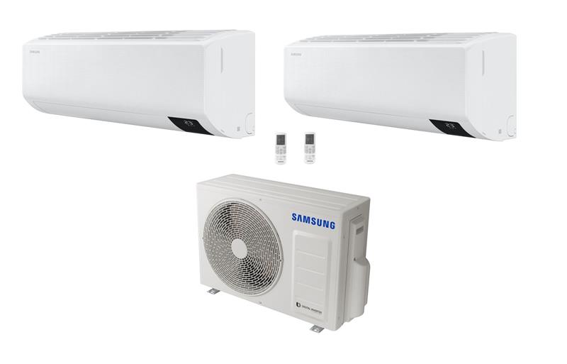 Klima uređaj s 2 unutarnje jedinice (2,5 + 3,5 kW) - SAMSUNG WindFree ...