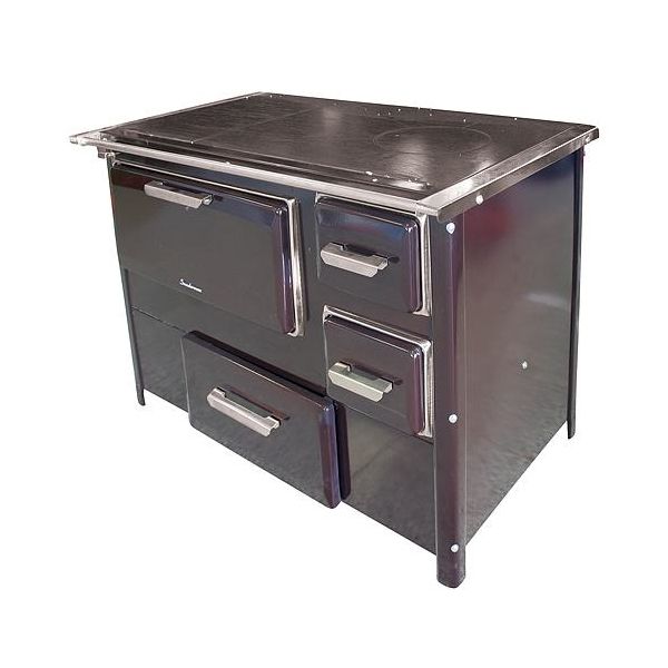 Štednjak na drva 11 kW - MBS 9 Smederevac - lijevi, smeđi