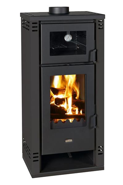 Peć (kamin) na drva 8,1 kW - PRITY K2 - s pećnicom