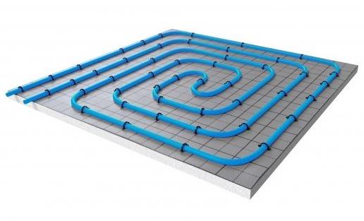 Cijevi i raster za podno grijanje