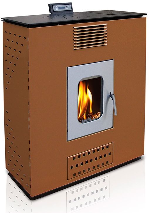 Peć na pelete za centralno grijanje 13 kW - SENKO P 12 Slim - smeđa