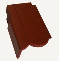 Rubni crijep TERRAN Rundo - tričetvrt lijevi, resistor, merlot