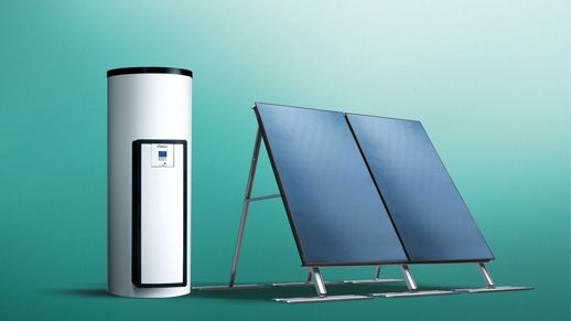 Solarni set za toplu vodu 250 L, 2 kolektora - VAILLANT "Drain Back" 250